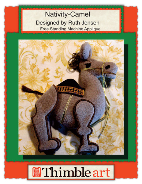 Nativity/Camel (Machine Embroidery) – Thimble-art