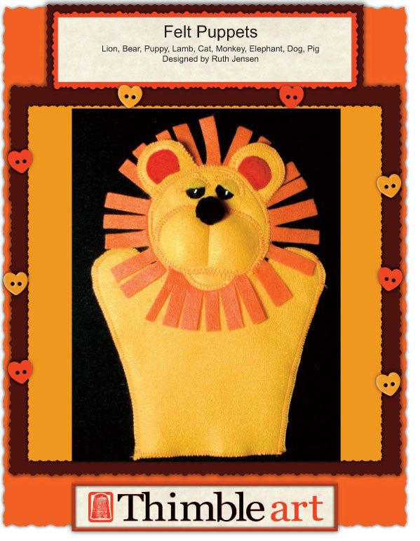 Free Felt Animal Puppet Pattern – 7 Easy-to-Make Designs – Thimble-art